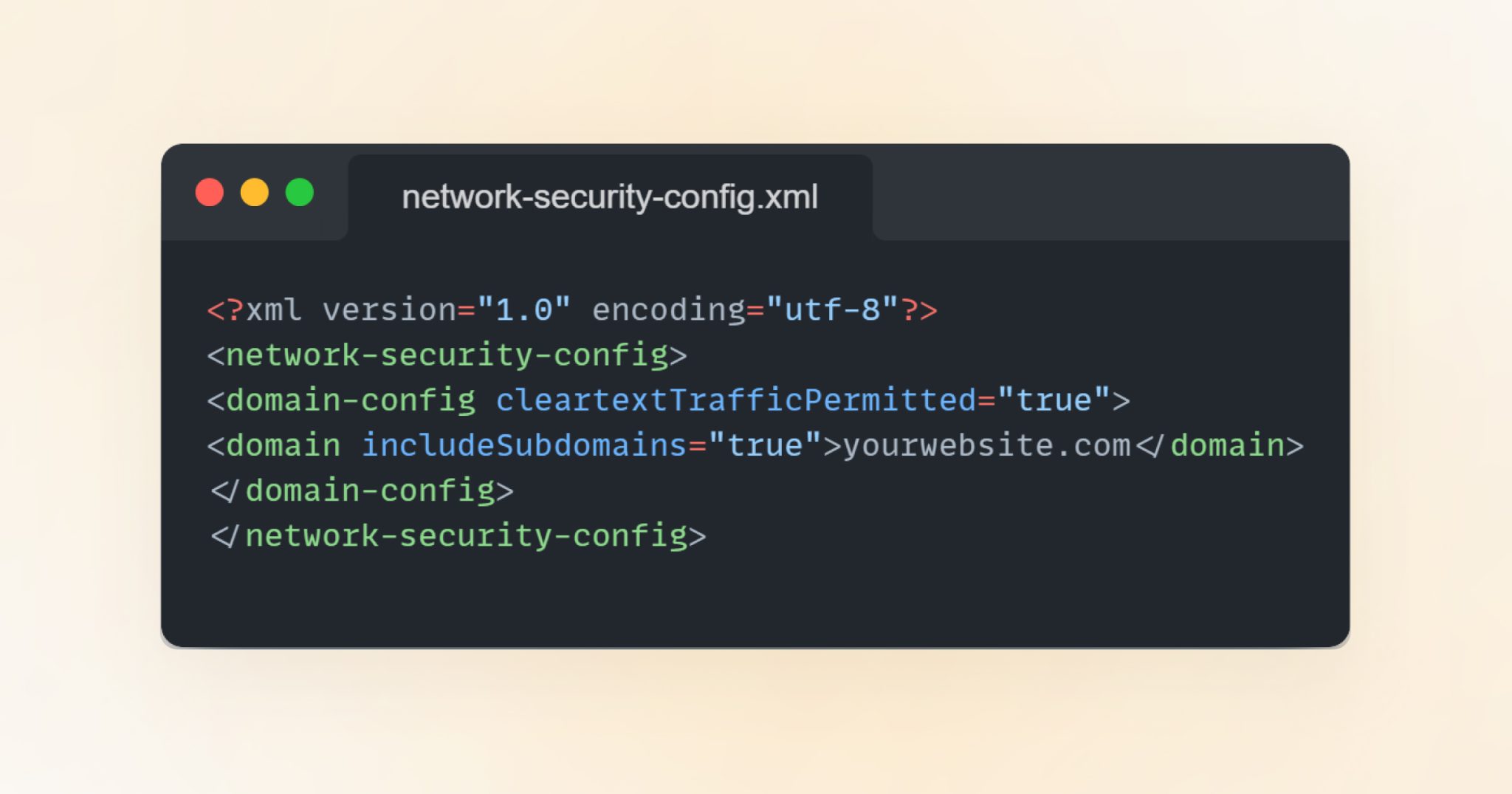 Fix NET::ERR_CLEARTEXT_NOT_PERMITTED Android Error