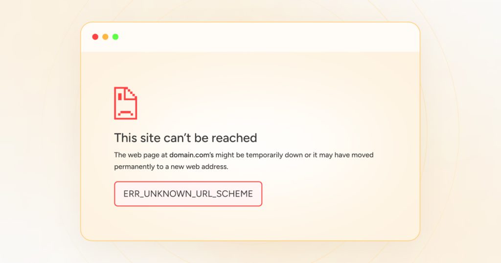 How to Fix ERR_UNKNOWN_URL_SCHEME Error In Chrome