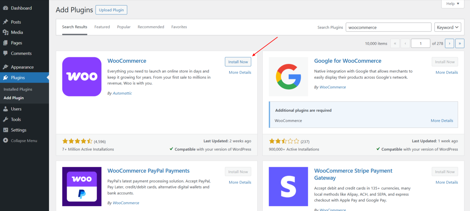 Install WooCommerce on WordPress Tutorial: Detailed Guide 2025