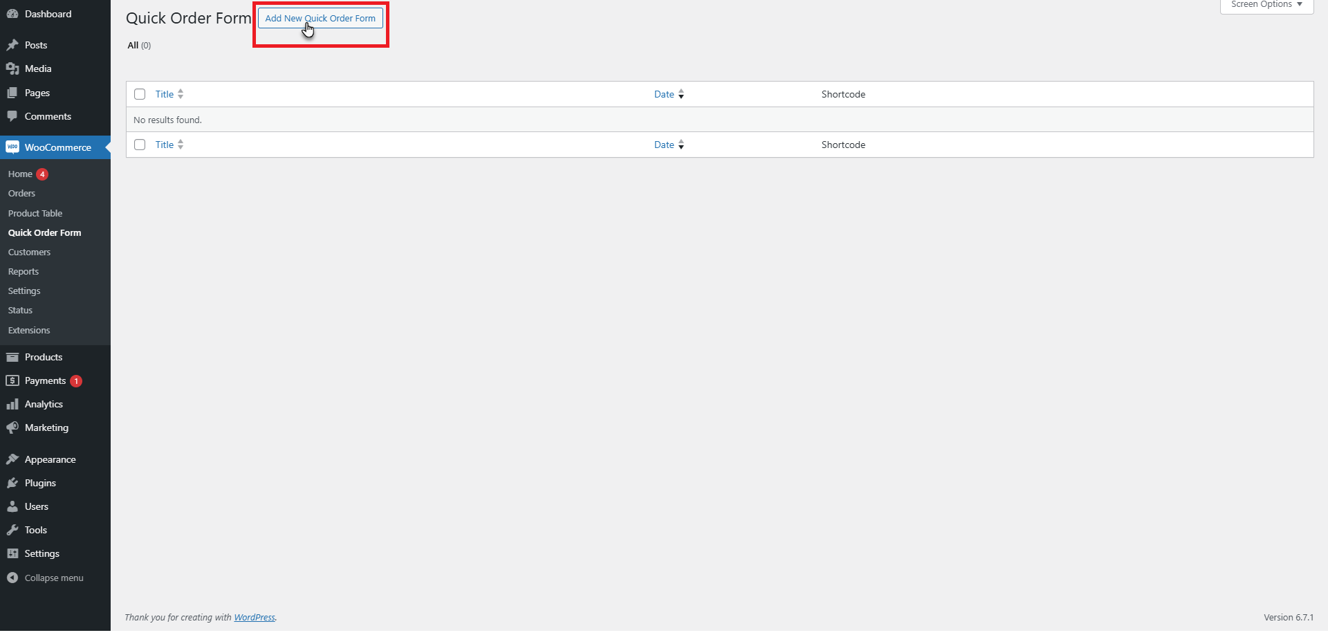 Add New Order Form - WPExperts