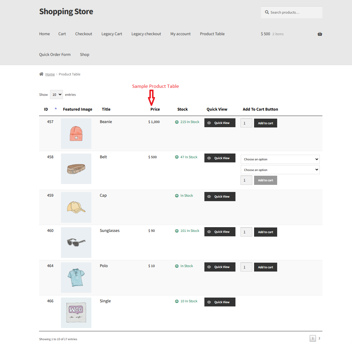 Go to the Product Table page - WPExperts