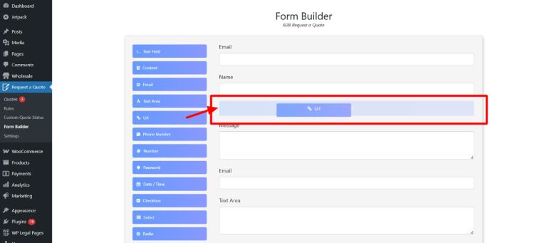 Design Quote Form Using Advanced Form Builder & Quote Basket